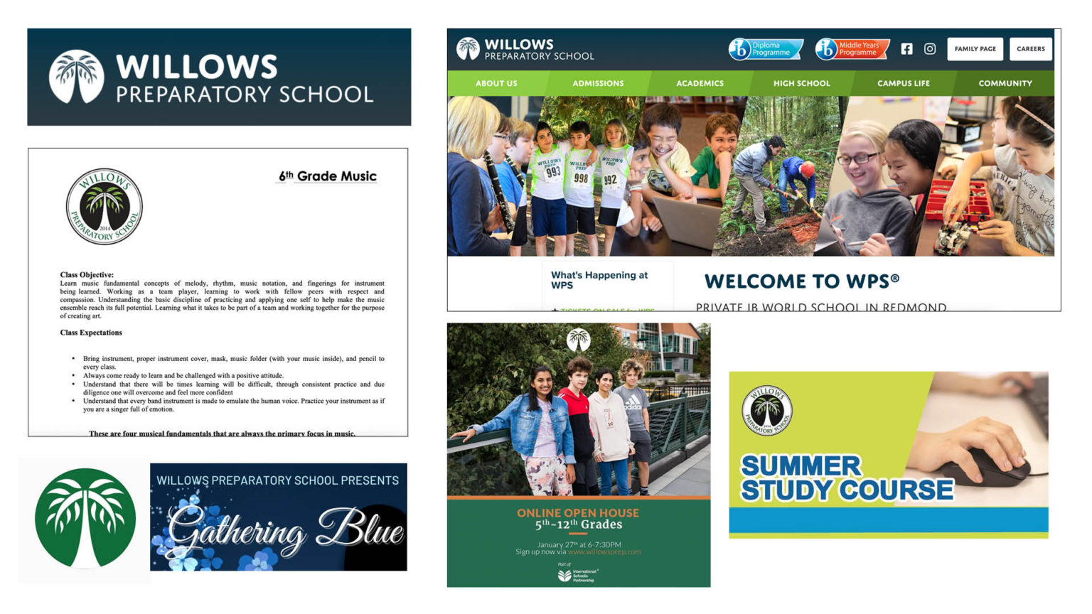 Willows Preparatory School - Private School Logo & Branding